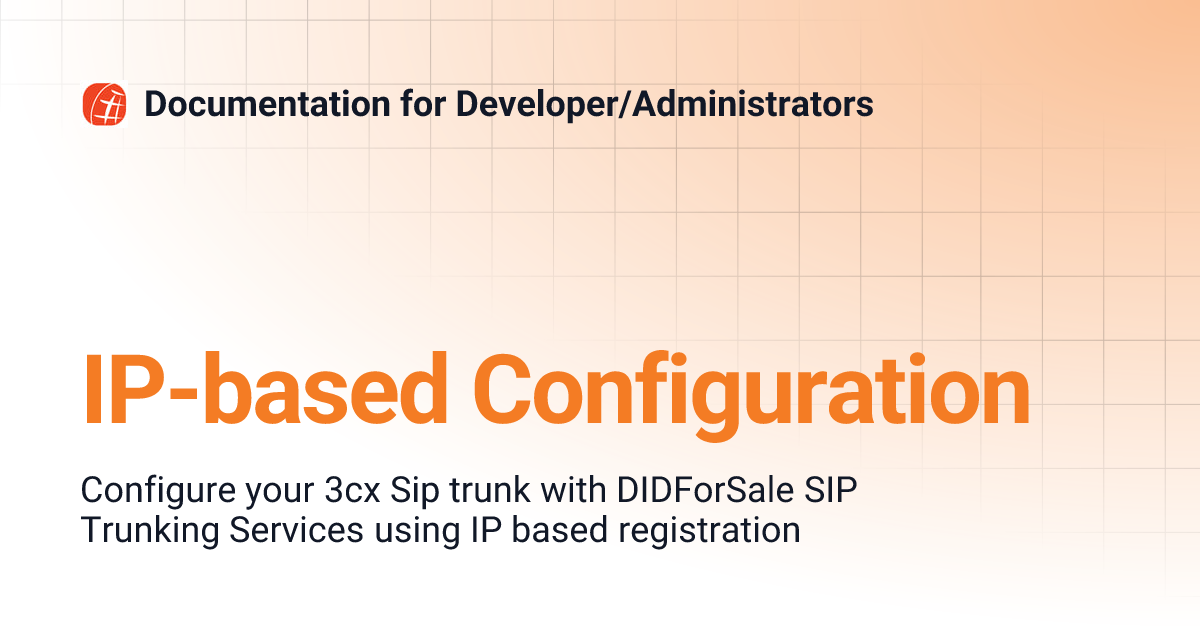 IP-based Configuration | Documentation for Developer/Administrators